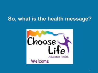 26OCT2024 - Health Talk: Adventist Health Message by Dr Dicky Ng | PPT