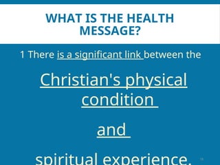 26OCT2024 - Health Talk: Adventist Health Message by Dr Dicky Ng | PPT