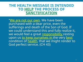 26OCT2024 - Health Talk: Adventist Health Message by Dr Dicky Ng | PPT