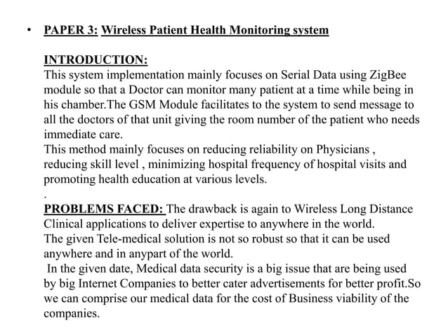 Health monitoring system | PPTX