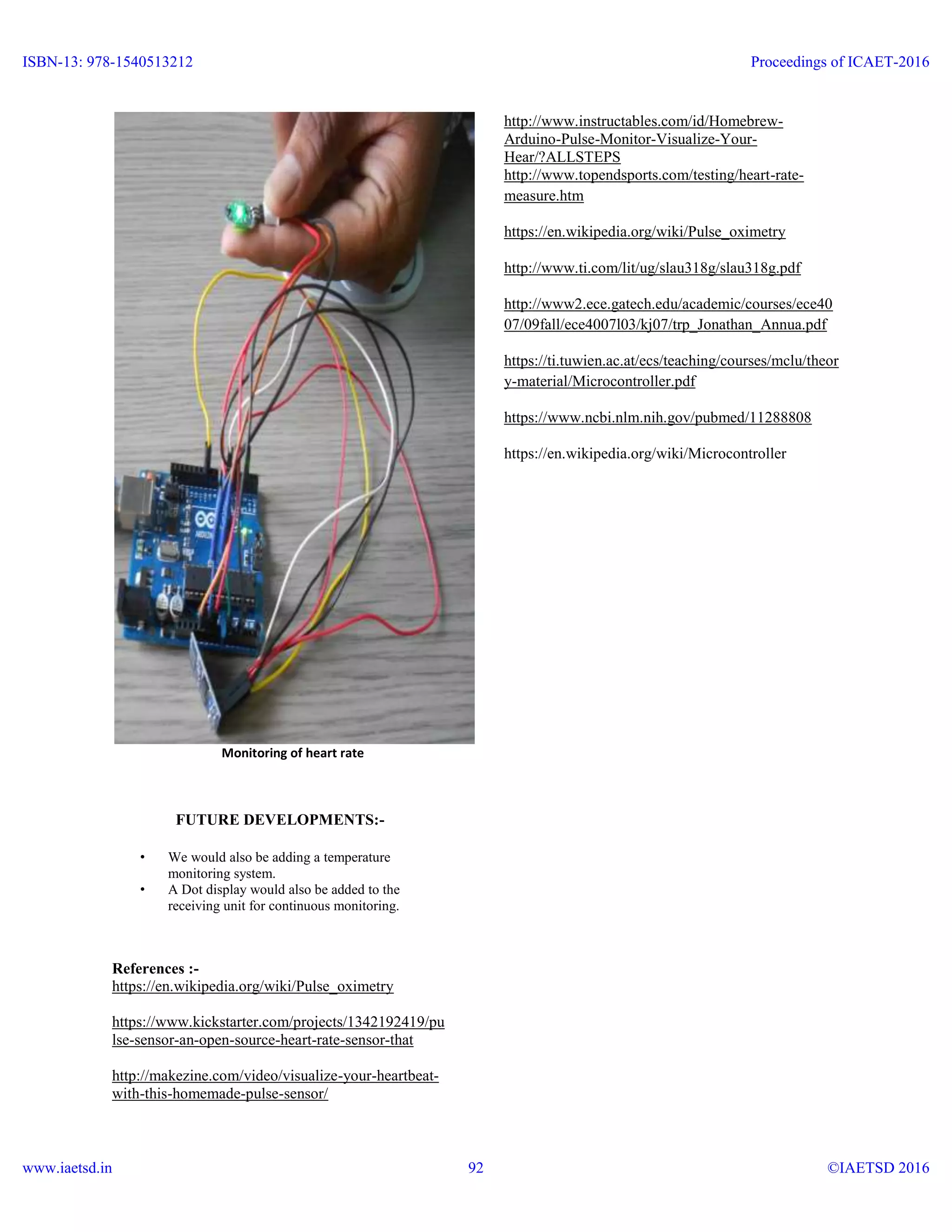 iaetsd Health monitoring system with wireless alarm | PDF | Internet of Things | Internet