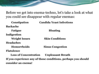 Health naturally! enema supplies sourcing | PPT