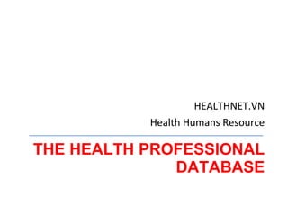 Introduction to Global Healthnet | PPT