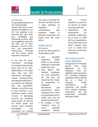 Health and productivity @ the workplace | PDF | Health Insurance ...
