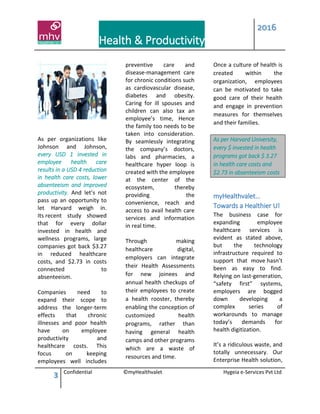 Health and productivity @ the workplace | PDF | Health Insurance ...