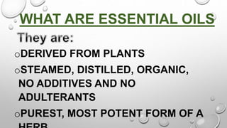 Health on essential oils | PPTX