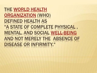 Health organizations | PPTX