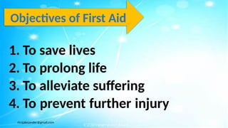 HEALTH PE 7 Q4 1 Discuss basic first aid concepts, objectives ...