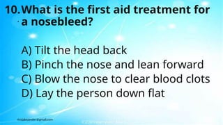 HEALTH PE 7 Q4 1 Discuss basic first aid concepts, objectives ...