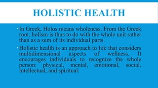 health perspective ppt by Mr Praveen Jaiswal, PG Tutor | PPTX