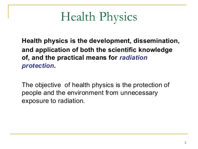 Health physics