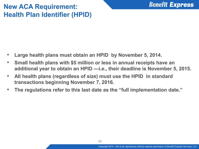 Health Plan Identifier! What is it and Why Do You Need It? | PPTX