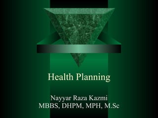 Health planning | PPT