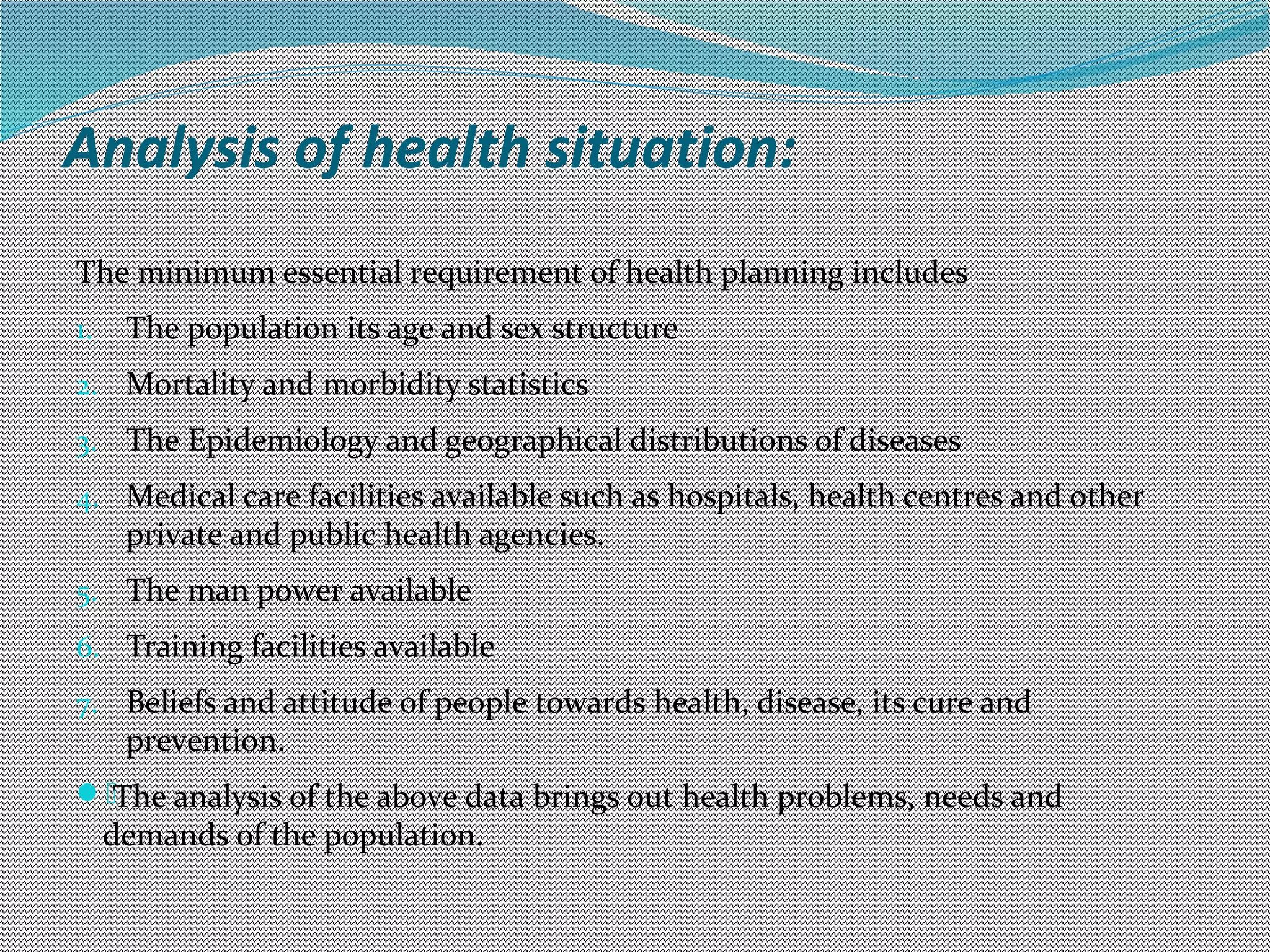 Health planning | PPT