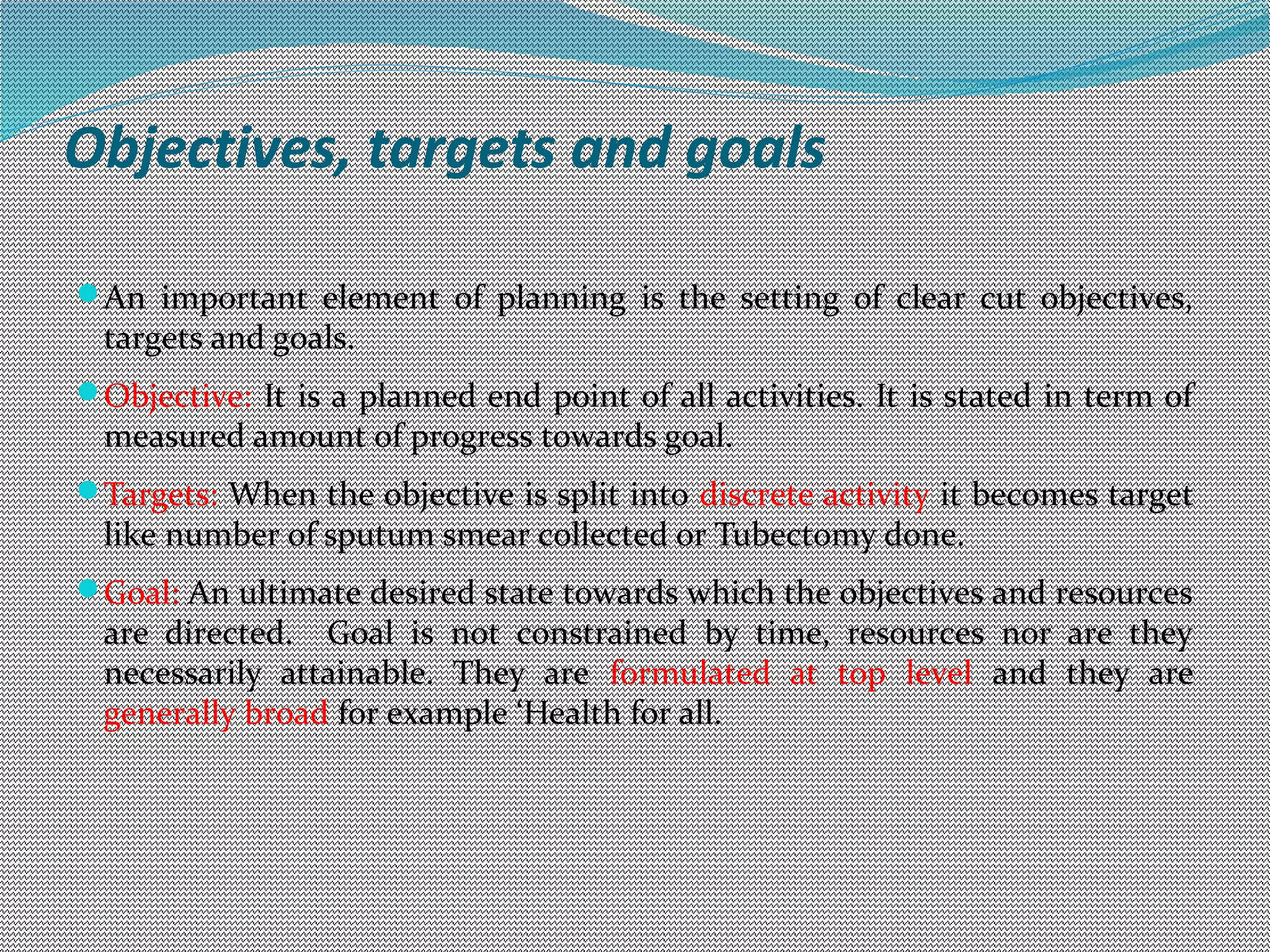 Health planning | PPT
