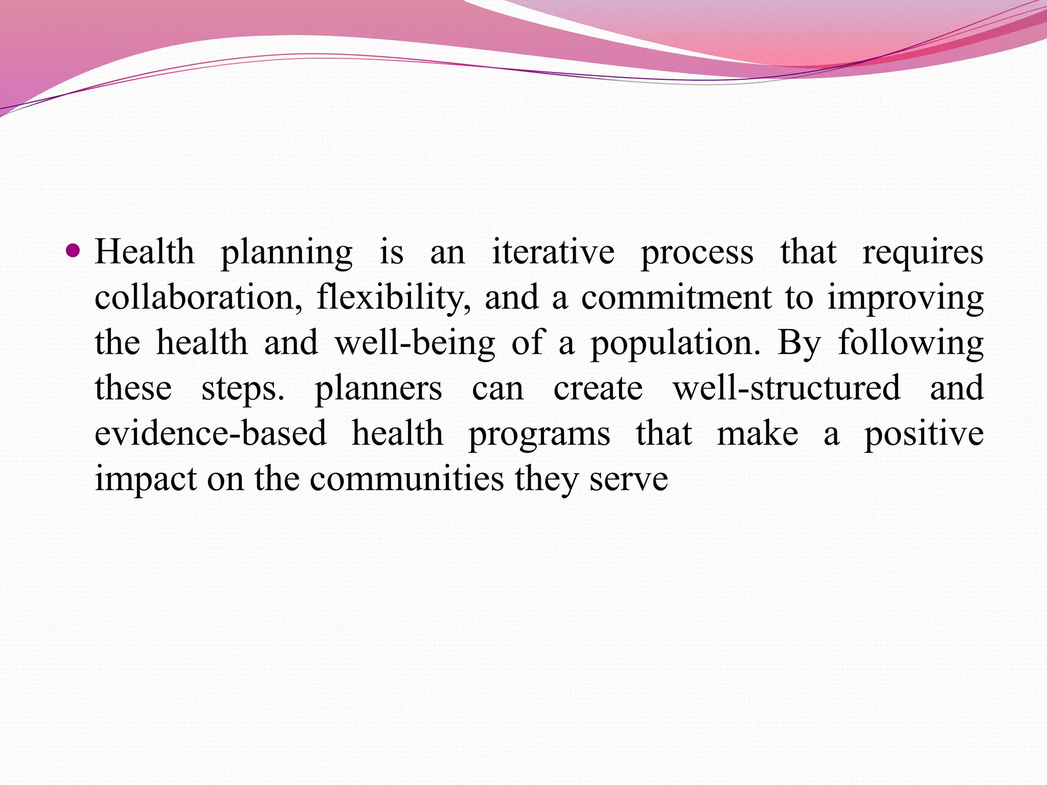 Health Planning.pptx-community health nursing | PPTX