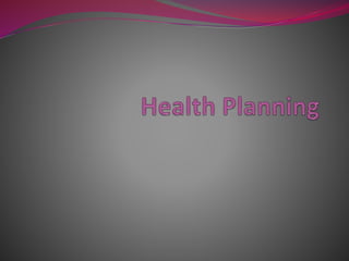 Health Planning.pptx-community health nursing | PPTX
