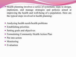 Health Planning.pptx-community health nursing | PPTX