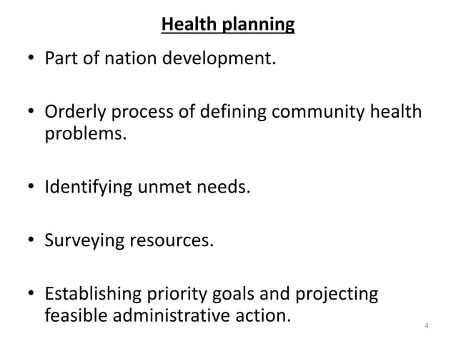 Health planning and management | PPTX