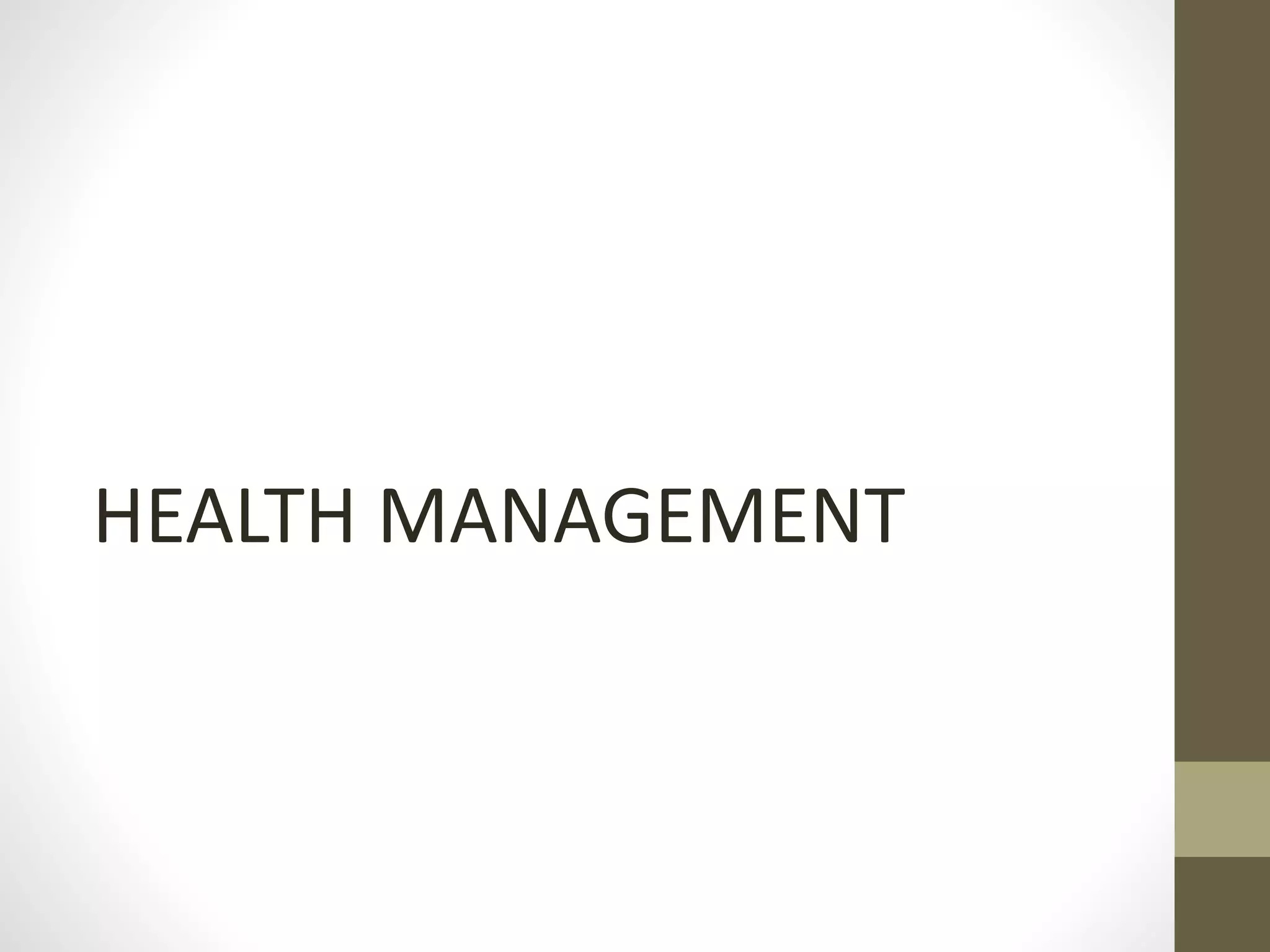 Health planning and management | PPTX