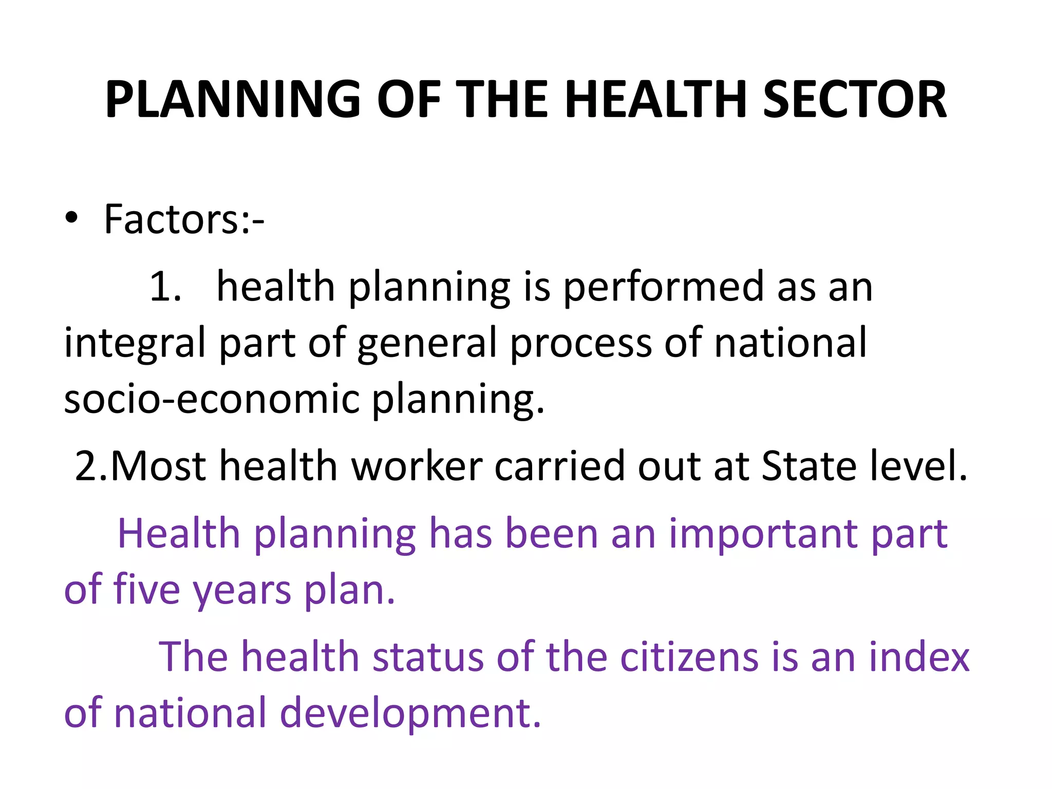 Health planning in india and niti aayog | PPTX