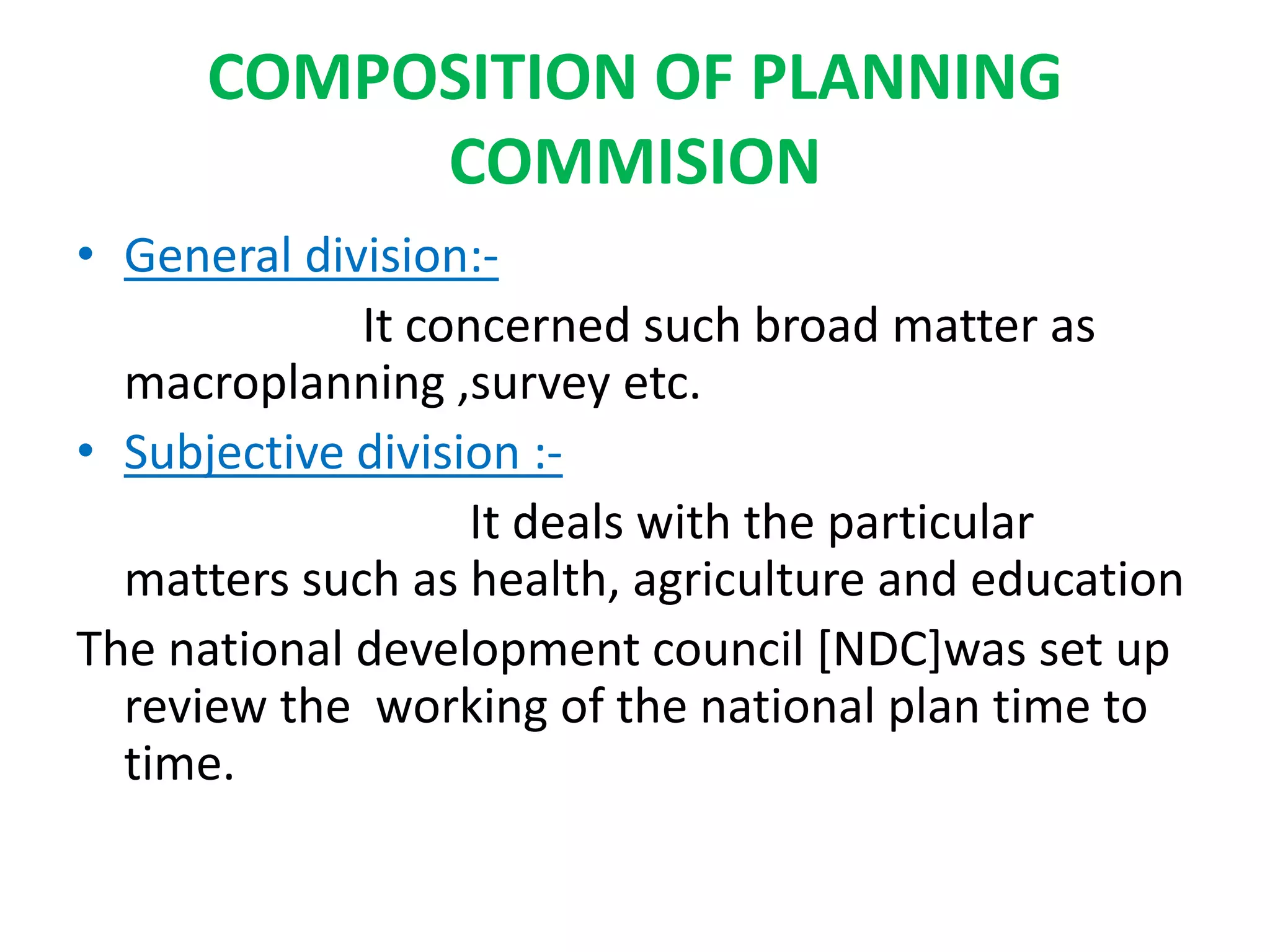 Health planning in india and niti aayog | PPTX