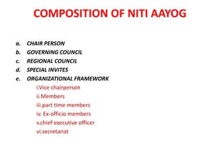 Health planning in india and niti aayog | PPTX