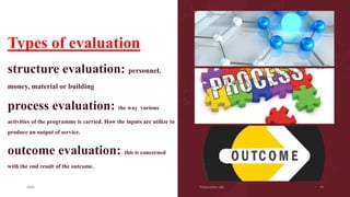 Health planning steps and types of evaluation in community health ...
