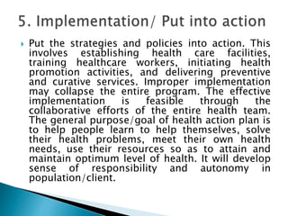 Health Planning Steps Community Health Nursing.pptx