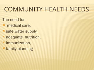 Health Planning Steps in community heath nursing | PPTX