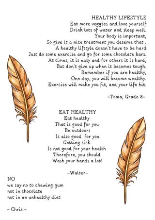 Health poems poetry book - game on | PDF