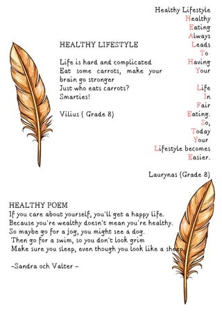 Health poems poetry book - game on | PDF