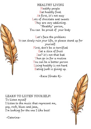 Health poems poetry book - game on | PDF