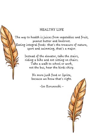 Health poems poetry book - game on | PDF