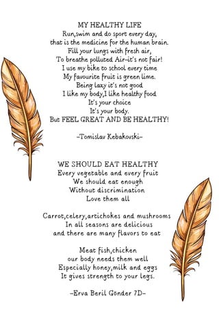 Health poems poetry book - game on | PDF