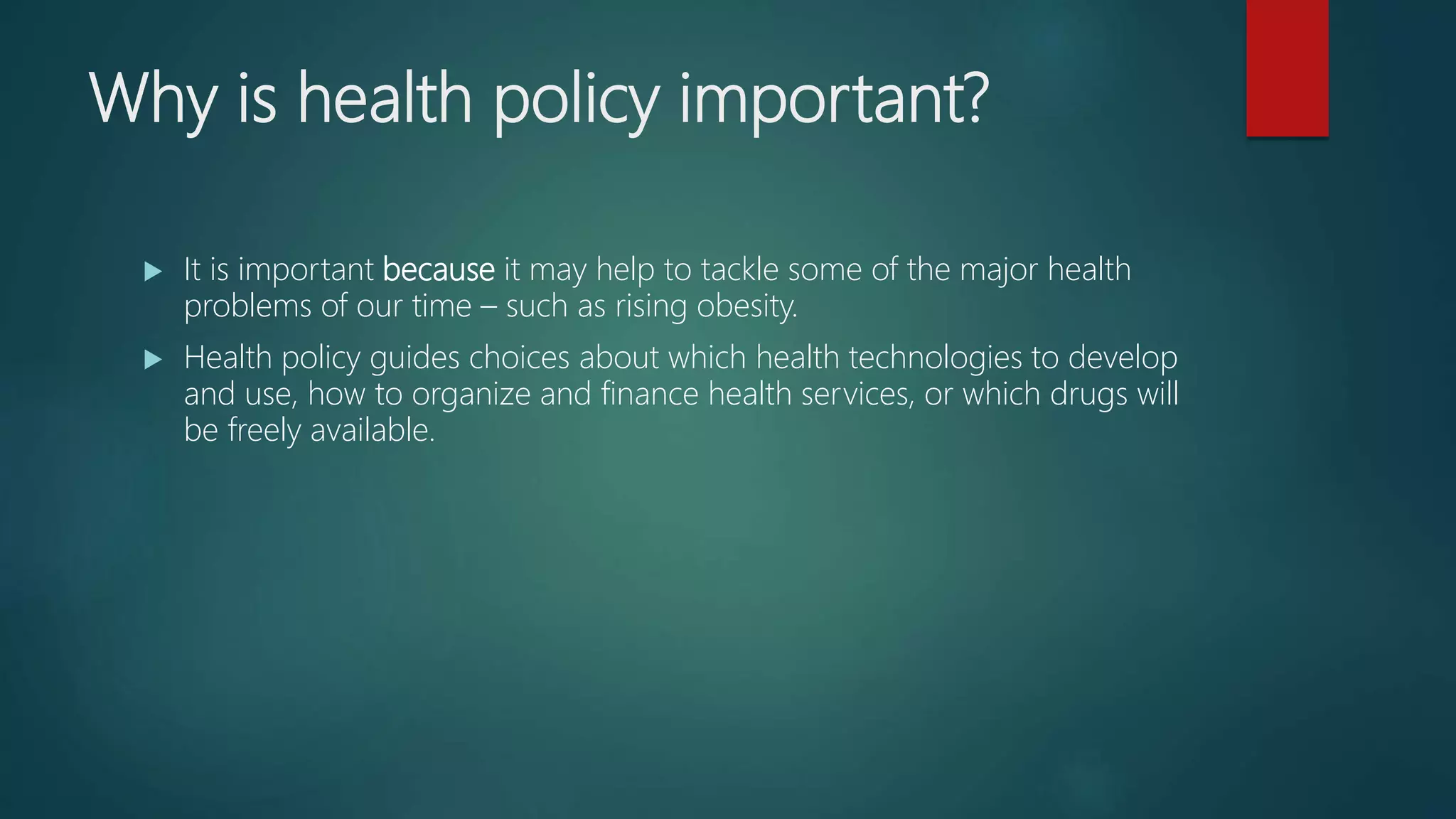 Health policy | PPTX