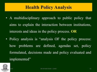 Health policy Pakistan | PDF