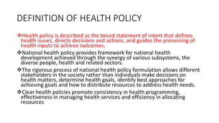 HEALTH POLICY, HEALTH CARE REFORMS AND PUBLIC.pptx