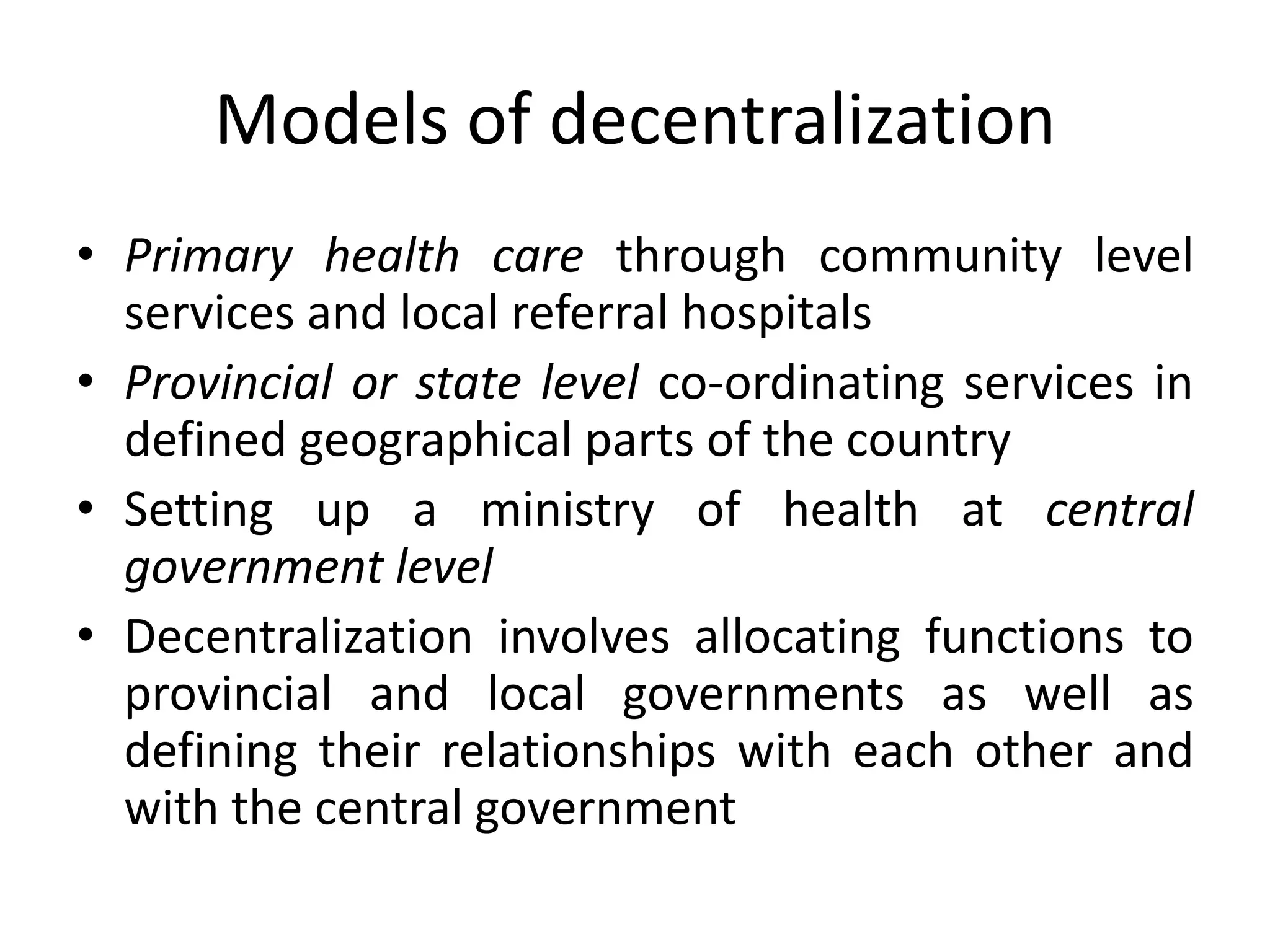 Health policy and planning | PPTX