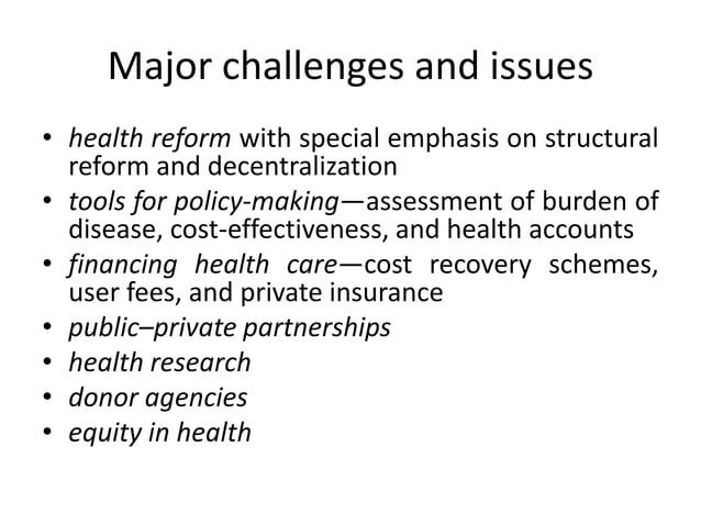 Health policy and planning | PPTX | Health Insurance | Insurance