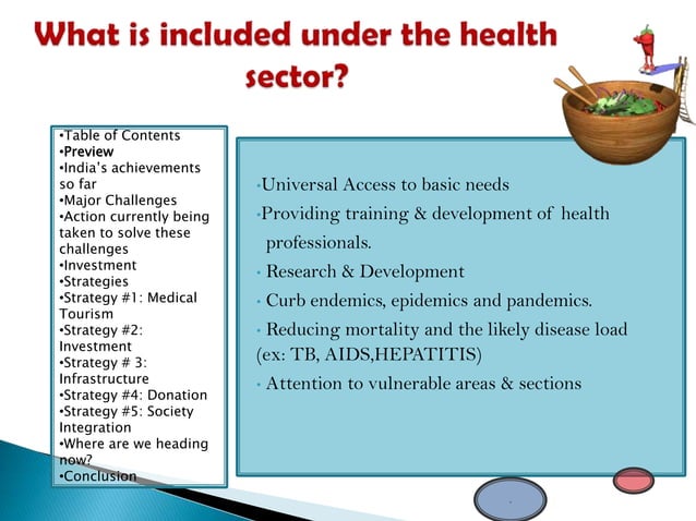 Health Sector in India - Possibilities & Growth | PPTX | Health ...