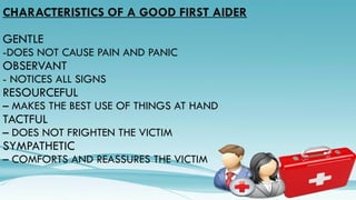 Health PPT( FIRST AID KIT A VERY IMPORTANT STEPS | PPTX