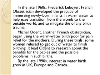 water birth | PPT