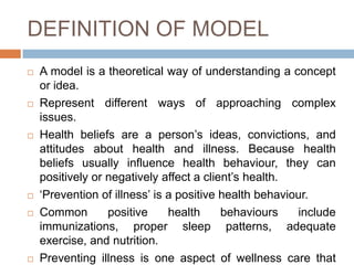 Health prevention model | PPTX