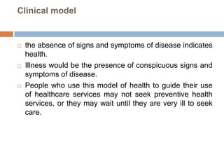 Health prevention model | PPTX