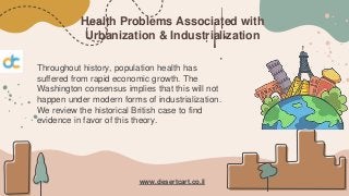 Health Problems Associated with Urbanization & Industrialization.pptx