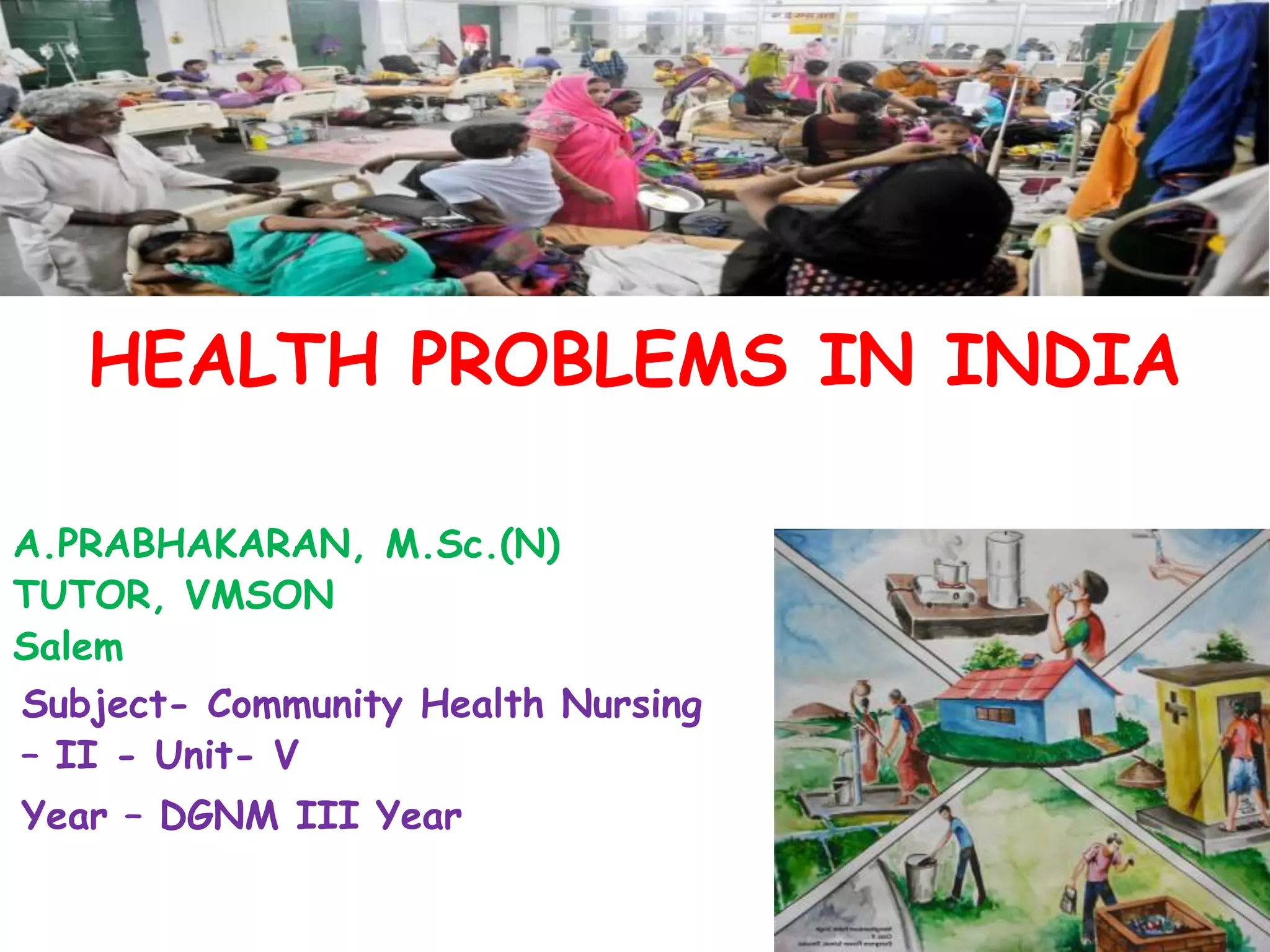 Health problems in india | PPTX