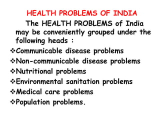 Health problems in india | PPTX