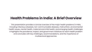 Health Problems in India; n overview.pptx