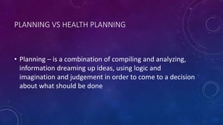 Health prog planning and implementation | PPTX